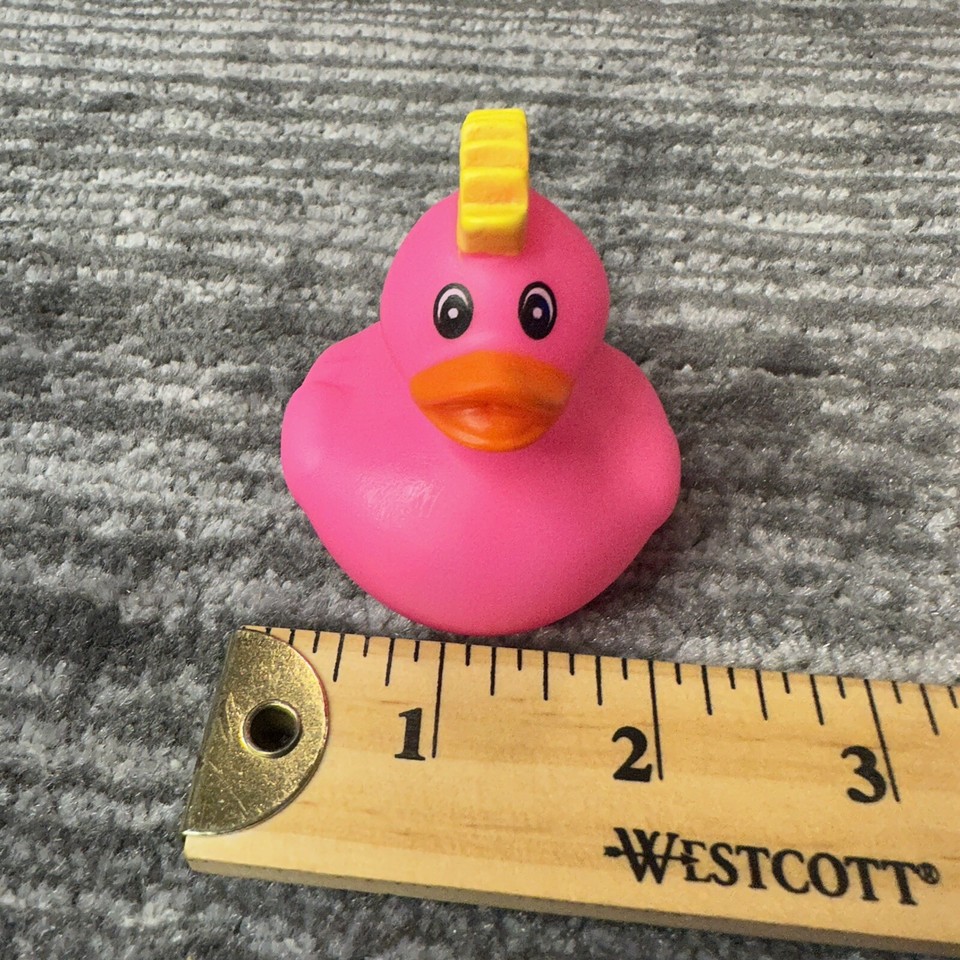 Rubber Duck Pink w/ Mohawk Decor Car Home Office Punk Ornament NO ...