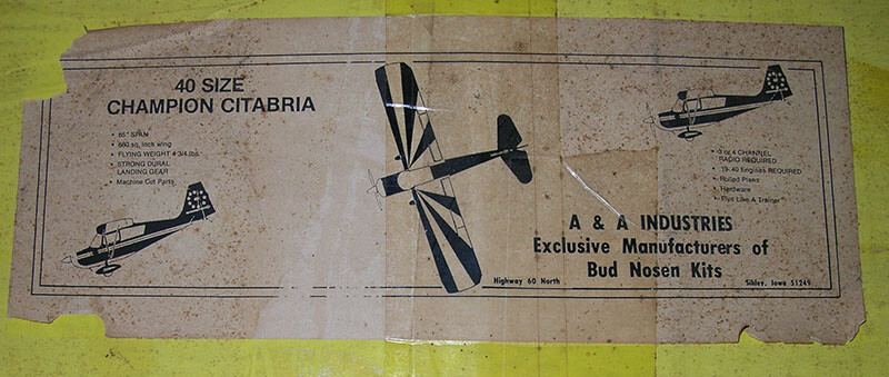 Model Airplane Plans (RC): CITABRIA 40 65" Wingspan for .40 Engine (Bud ...
