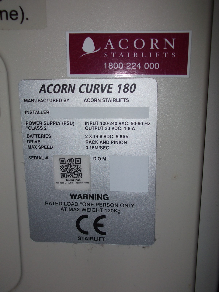 The Acorn 180 Curved Stairlift. | eBay Australia