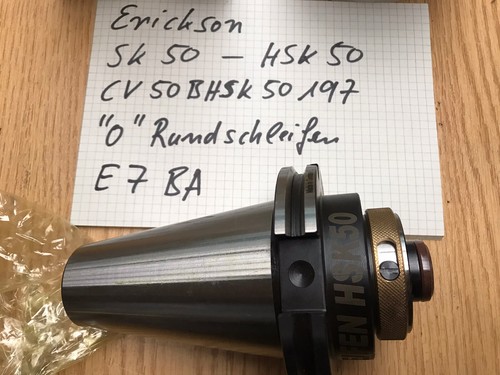 Gühring SK 50 auf HSK-C 63 Adapter mit Werkzeugspannung Aufnahmen incl ...