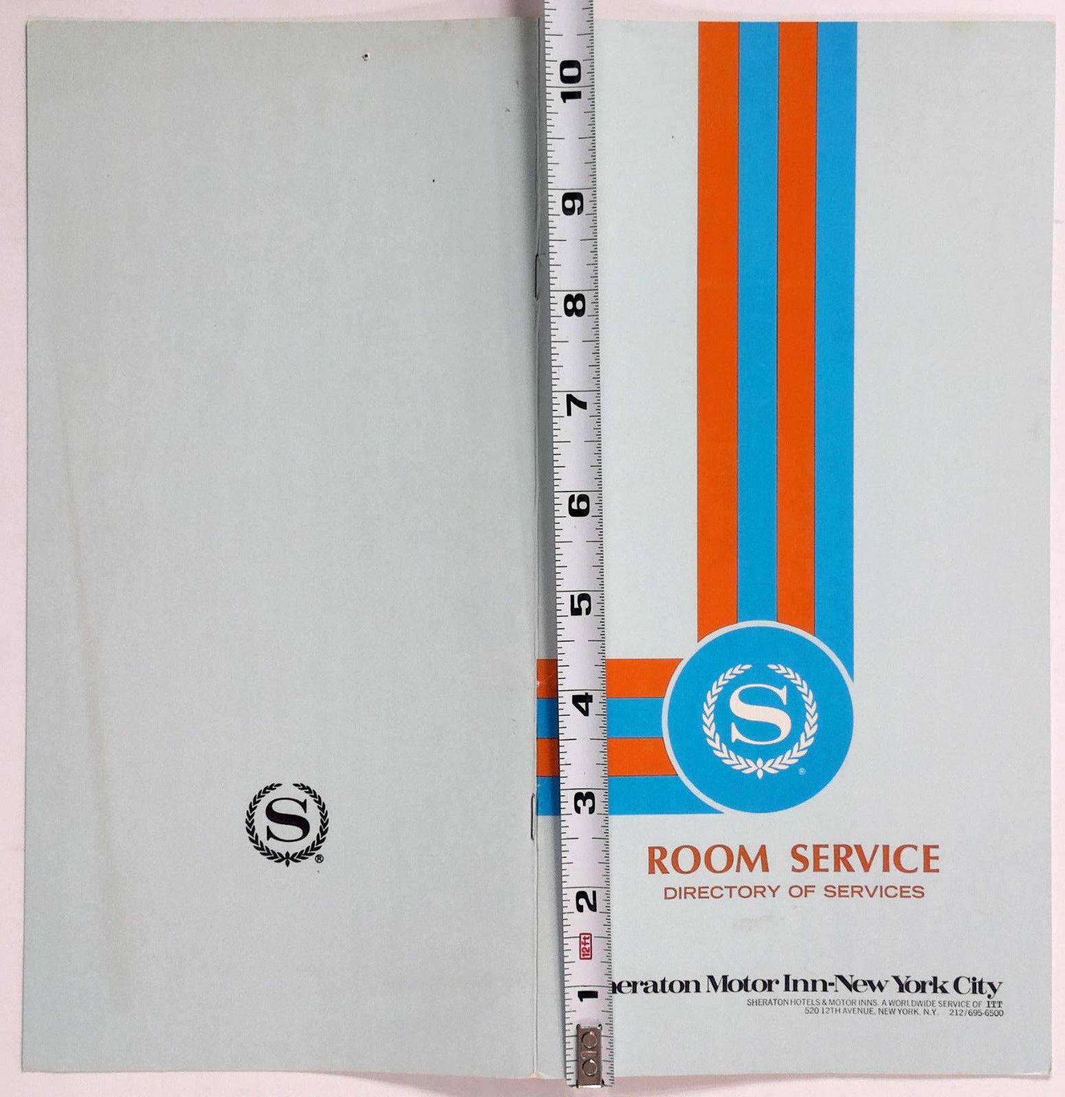 1973 Original Vintage Room Service Menu SHERATON MOTOR INN New York ...