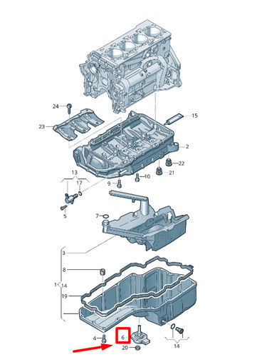 NEW AUDI A4 8W2,B9 ENGINE OIL LEVEL SENSOR 06L907660 ORIGINAL | eBay