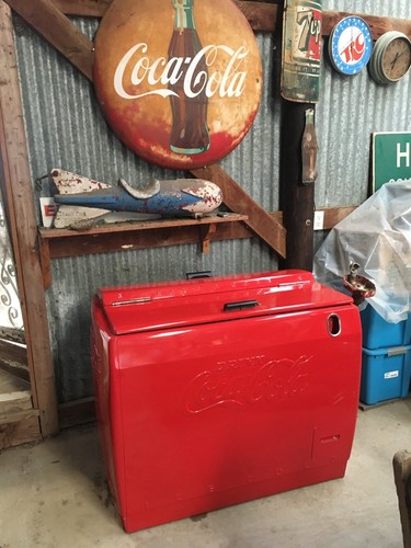 Vintage 1940's-1950's Coca Cola chest type cooler vending machine | eBay