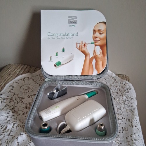 Silk'n ReVit Home Microdermabrasion Device Hand Held With Plug 3 Tips ...