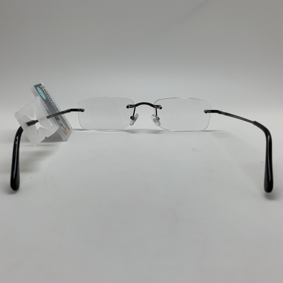 Foster Grant DUSTIN +2.75 CVS READING READERS GLASSES GUN GREY rimless ...
