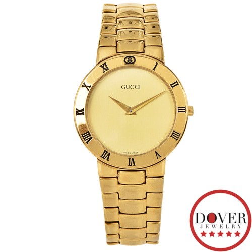 Gucci 3300M Stainless Steel 32mm Unisex Roman Quartz Watch NR | eBay