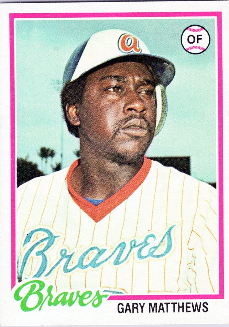 1978 Topps #475 Gary Matthews Atlanta Braves EX | eBay