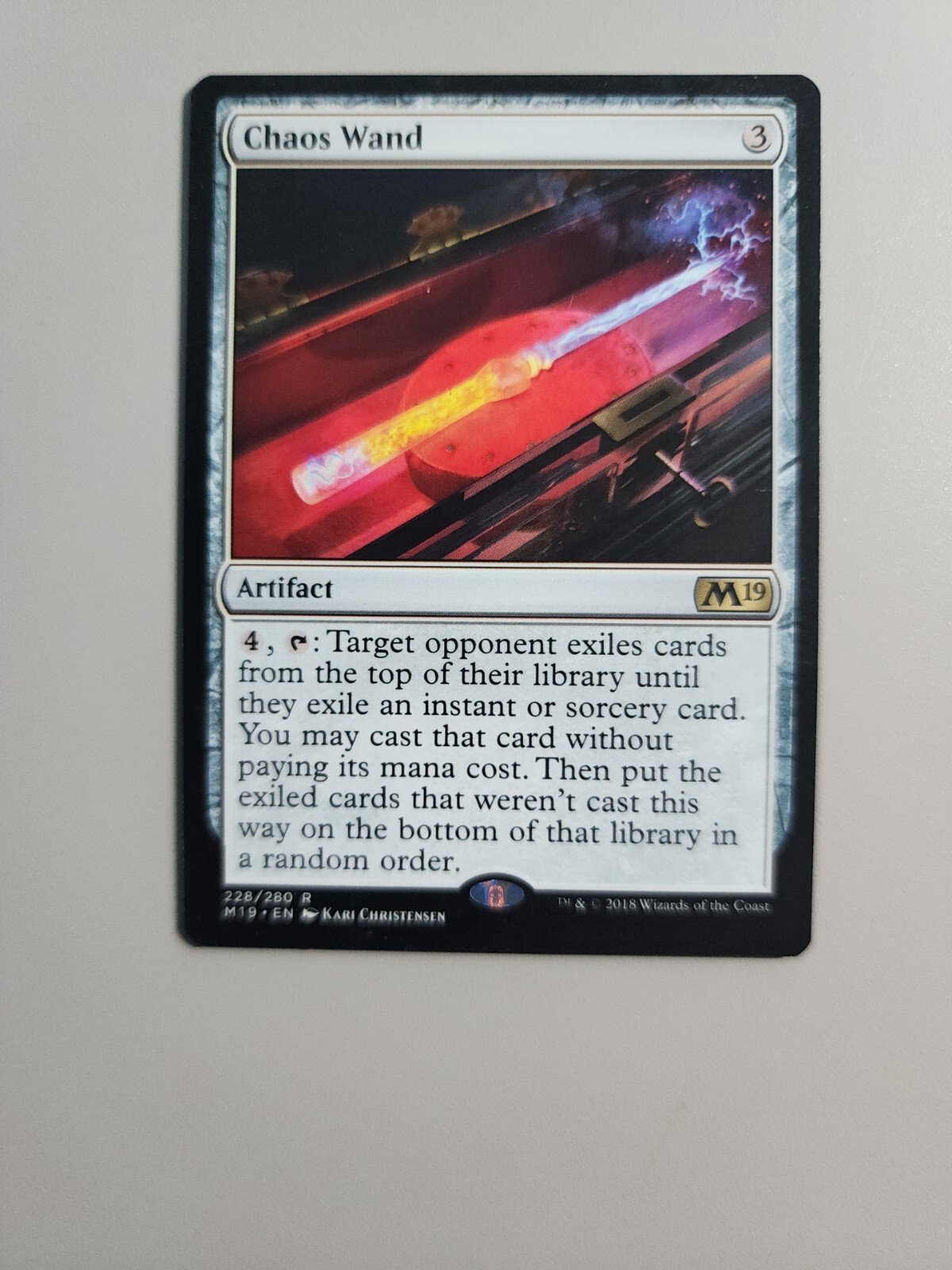 MTG Chaos Wand Core Set 2019 228/280 Regular Rare | eBay