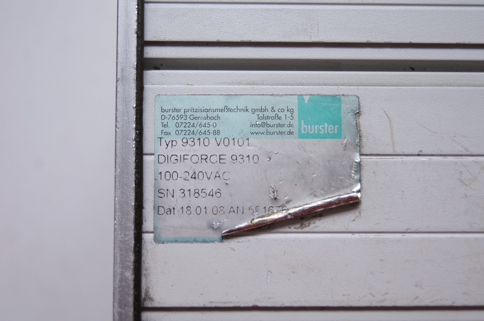 Burster Digiforce 9310 process controller 9310 V0101 | eBay