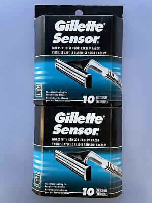 Gillette Sensor Razor Blades Refills | 20 Cartridges | Works with Excel ...