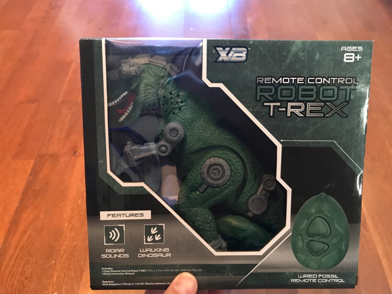 New in box Robot T-Rex Remote Control Walking Roaring 7.9 inch DINOSAUR ...