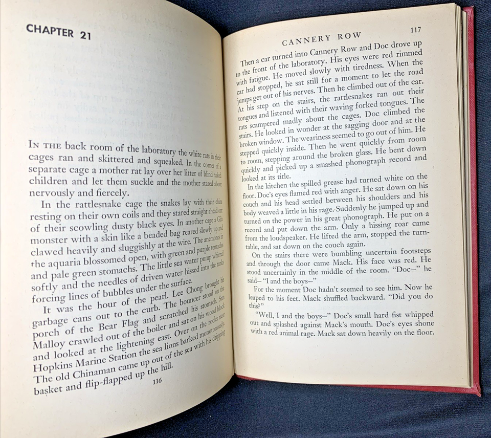 CANNERY ROW - John Steinbeck 1946 Sun Dial Press Reprint - Hardcover ...