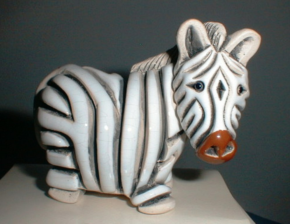 VINTAGE Artesania Rinconada ADORABLE ZEBRA Figurine | eBay