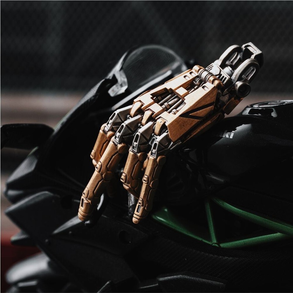 Mechanical Hand Pendant. Movable Metal Fingers. Cyberpunk Jewelry ...