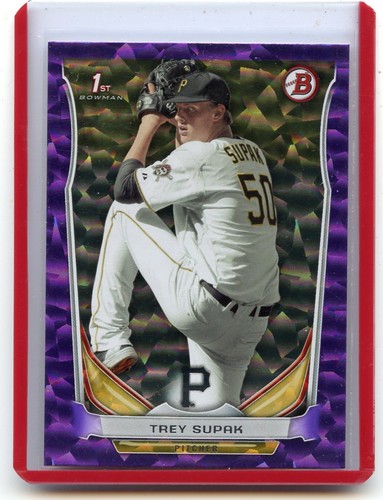 2014 Bowman Draft - Trey Supak #DP62 Purple Ice /99 (RC) for sale ...