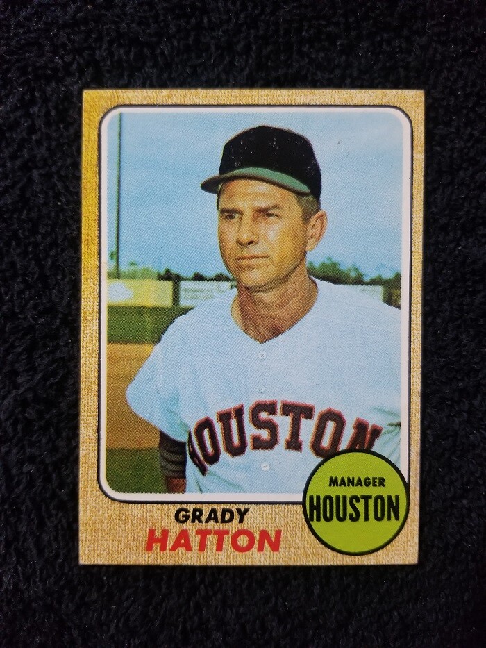 GRADY HATTON 1968 TOPPS BASEBALL #392 HOUSTON ASTROS | eBay