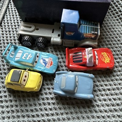 Disney Pixar Cars Lot Lightning McQueen, Dinoco King, Luigi, Doc Hudson ...