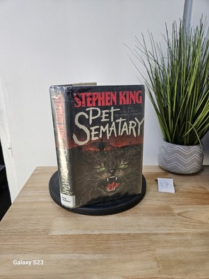 1st Ed 1983 Pet Cemetery by Stephen King Gutter Code Y38 Hardcover Dust ...