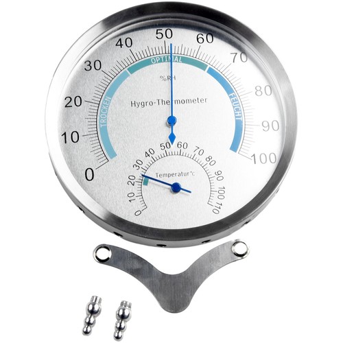Compact Analog Thermometer and Hygrometer for Efficient Indoor Air ...