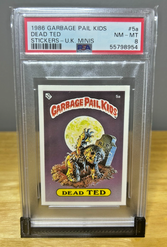 DEAD TED 1986 Topps Garbage Pail Kids UK Mini 5a GPK Card PSA 8 | eBay