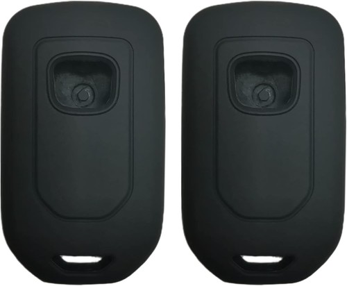 Silicone Rubber Key Fob Cover Compatible with 2014-2016 6 Buttons Black ...