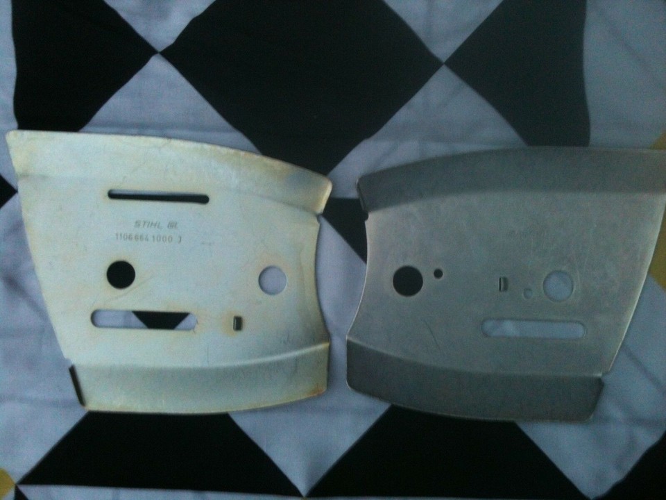 STIHL Genuine 070 090 Inner/Outer Guide Plates (2) 1106 664 1000 + 1106 ...