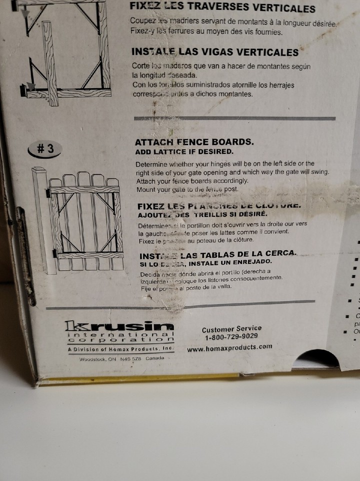 Gate No Sag Bracket Kit HOMAX RHODES AMERICAN Easy Fence Shed Entry ...