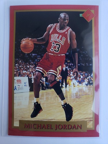 1991 Tuff Stuff Jr Red Michael Jordan Chicago Bulls "The GOAT" HOF RARE ...