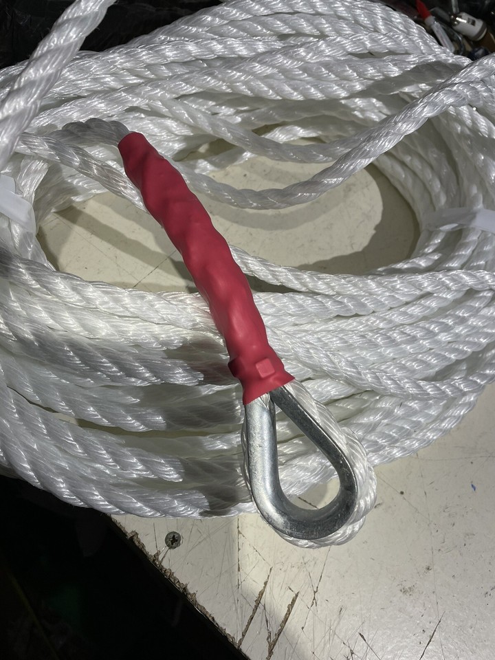 150FT OF NEW 12MM ROPE yarn construction, WHITE ANCHOR MOORING | eBay UK