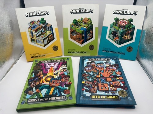 Minecraft Guides + Woodsword Chronicles Lot Of 5 Books | eBay