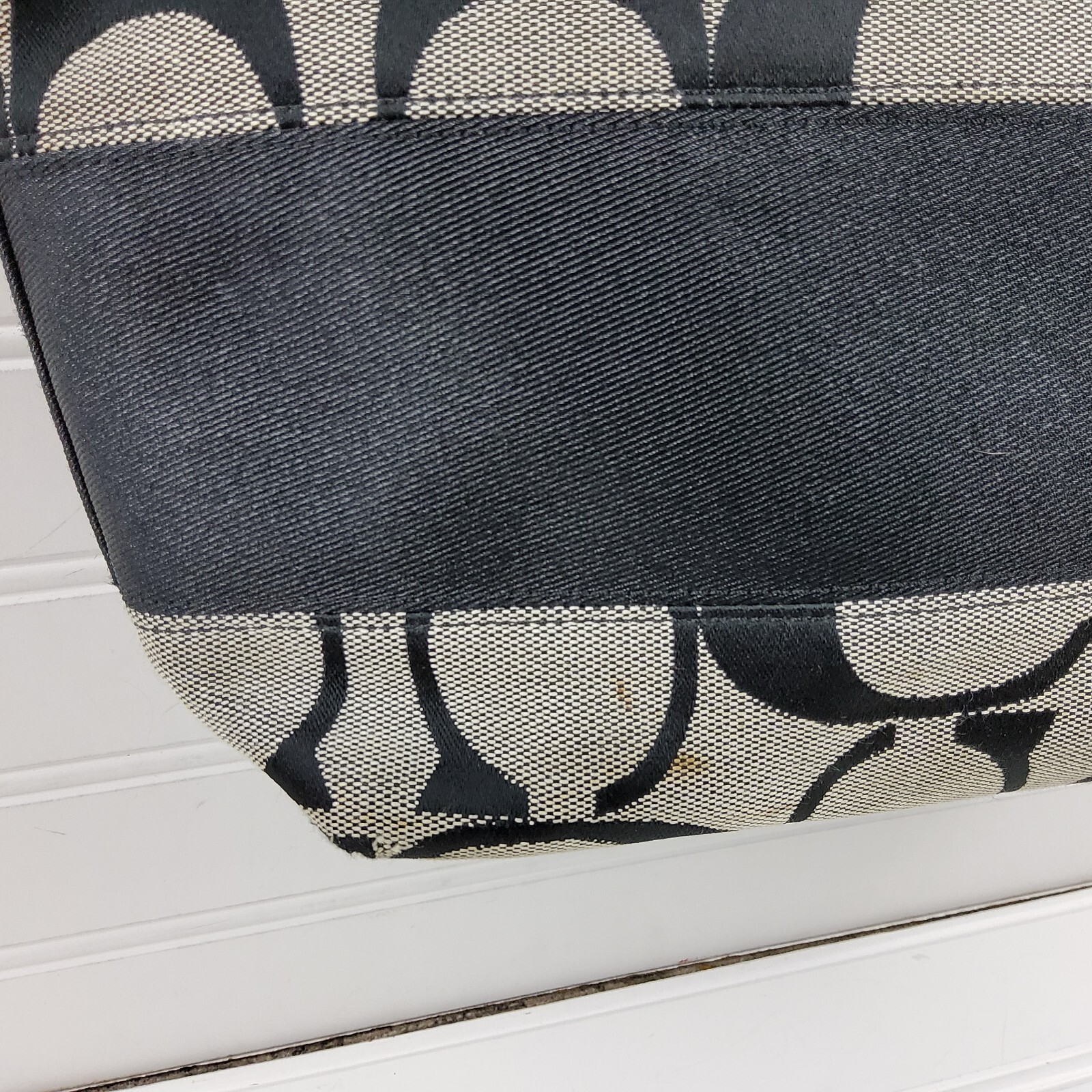 Coach Signature F13548 Black Tote Shoulder Handbag Purse | eBay