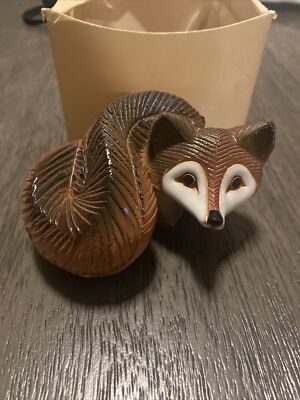Artesania Rinconada RED FOX Figurine #76 Uruguay Vintage 1970 Retired ...