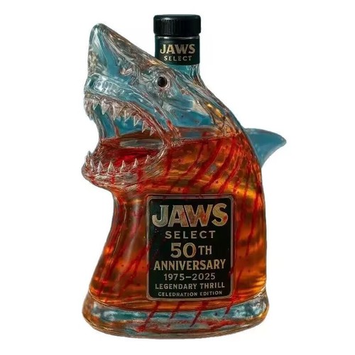 Jaws 50th Anniversary Whiskey Bottle Unique Transparent Limited Edition ...