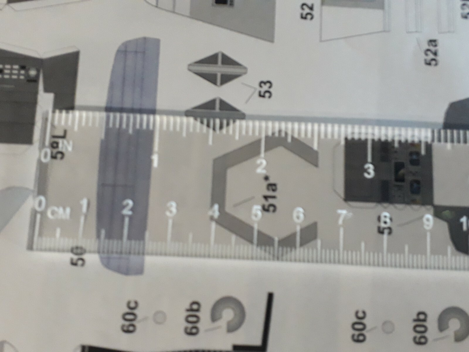 6in Hobbyist Architect Transparent LIL MAX Ruler In/Cm 1/8 Cast Acrylic ...