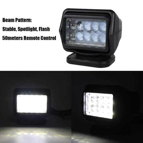 360° Portable Marine Searchlight Wireless LED Spotlight For Boats&Truck ...