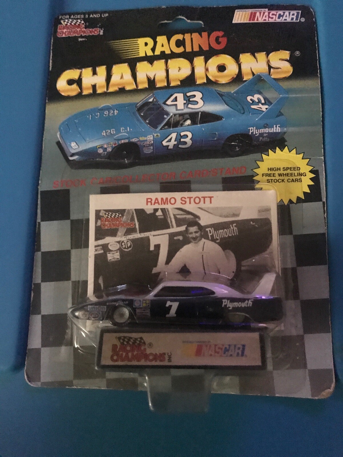 Racing Champions Stock Car & Collectors Card Ramo Stott Plymouth ...