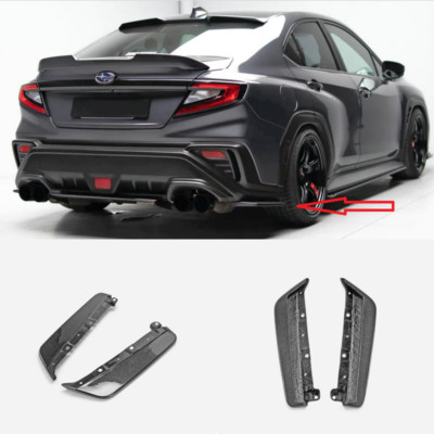 For Subaru VBH WRX STI Type Carbon Fiber Rear Spat Pair Bumper Canard ...