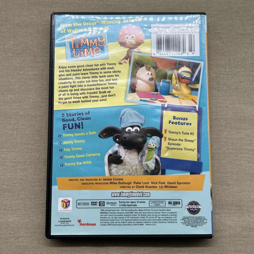 Timmy Time - Timmy Needs a Bath (DVD 2012 5 Eps.) Aardman Stop-Motion ...