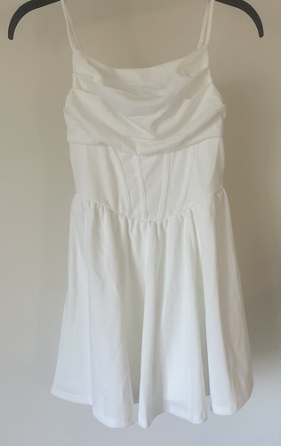 Shein Teen Short White Dress Above Knee Summer Tiny Straps Age 15 Years Wedding | eBay
