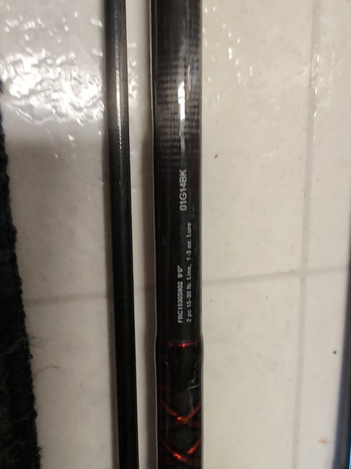 2 Penn Fierce Graphite FRC1530S902 9' 2-piece Spinning Fishing Rods Big ...