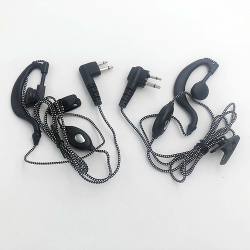 2x Concealed Ear Piece Headset Mic for Motorola 2-way Radios CP-200 XTN ...