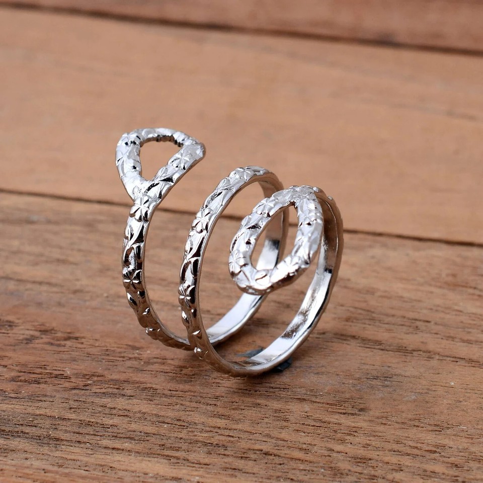 Adjustable arthritis ring, 925 Silver splint ring, Silver Swan Neck ...