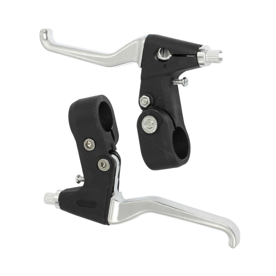 1 Pair Universal 22mm Black Silver Tone Handle Hand Brake Lever for ...