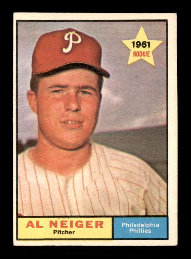 1961 Topps #202 Al Neiger RC EX/EX+ X2523156 | eBay