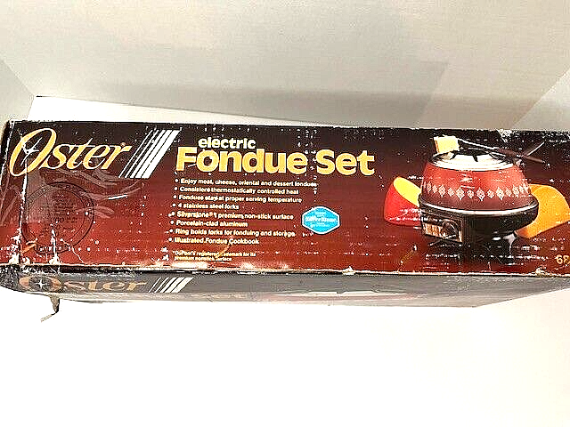 Retro Oster Electric Fondue Set Model 681-47 - New In Original Box ...