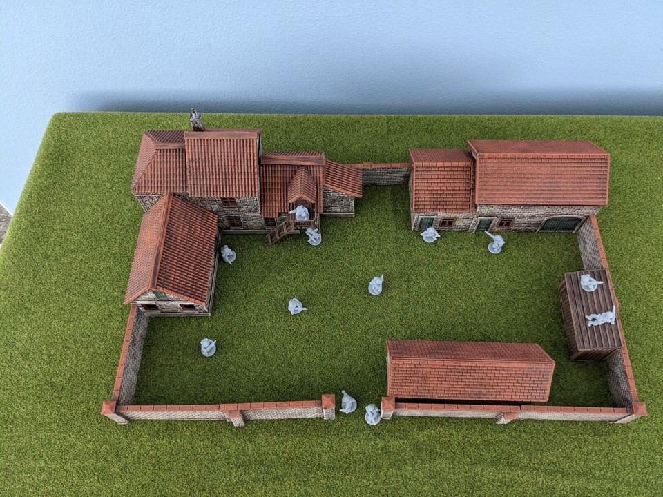 FULLY PAINTED 15mm European farm/farmstead for Napoleonic - WW2/WWII ...