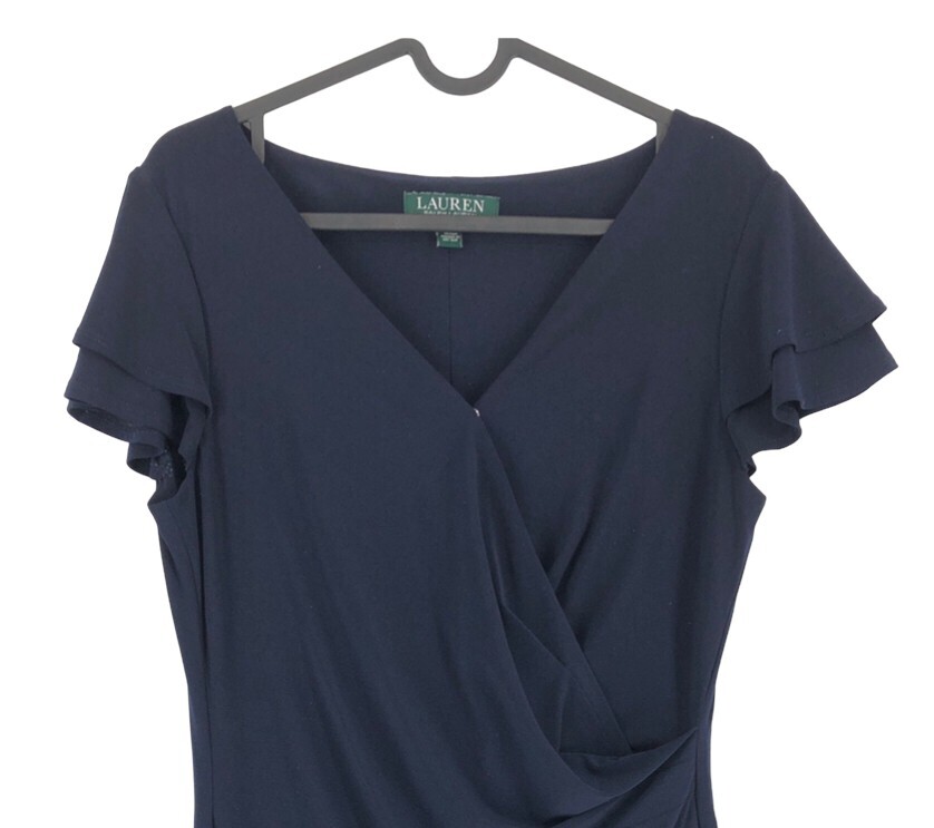 LAUREN RALPH LAUREN Women Draper Blue Dress Size 6 | eBay