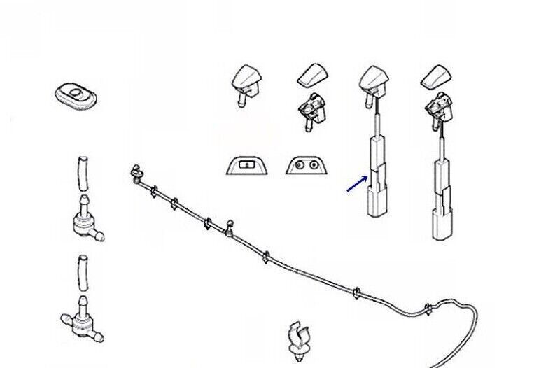 Genuine New Volvo Heated Washer Nozzle 31301827 OEM | eBay