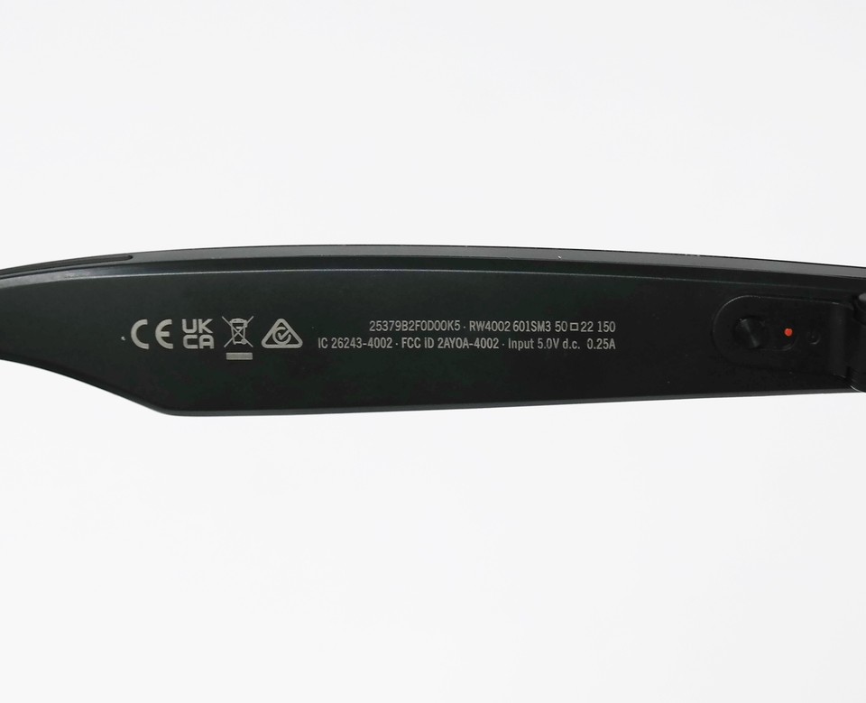 Ray-Ban Stories Wayfarer RW4002 601SM3 Smart Glasses 50mm Matte Black ...