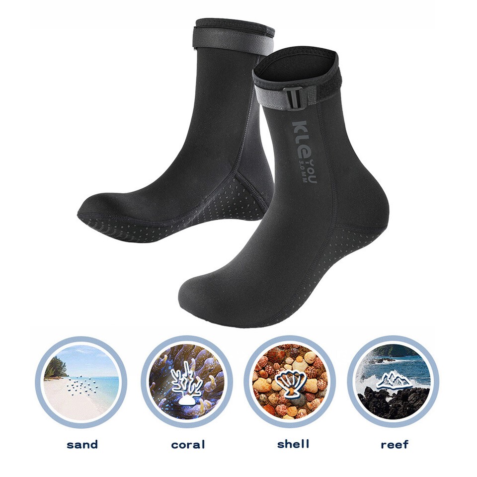 3mm Diving Surfing Boots Wearable Unisex Beach Fin Sock Neoprene for ...